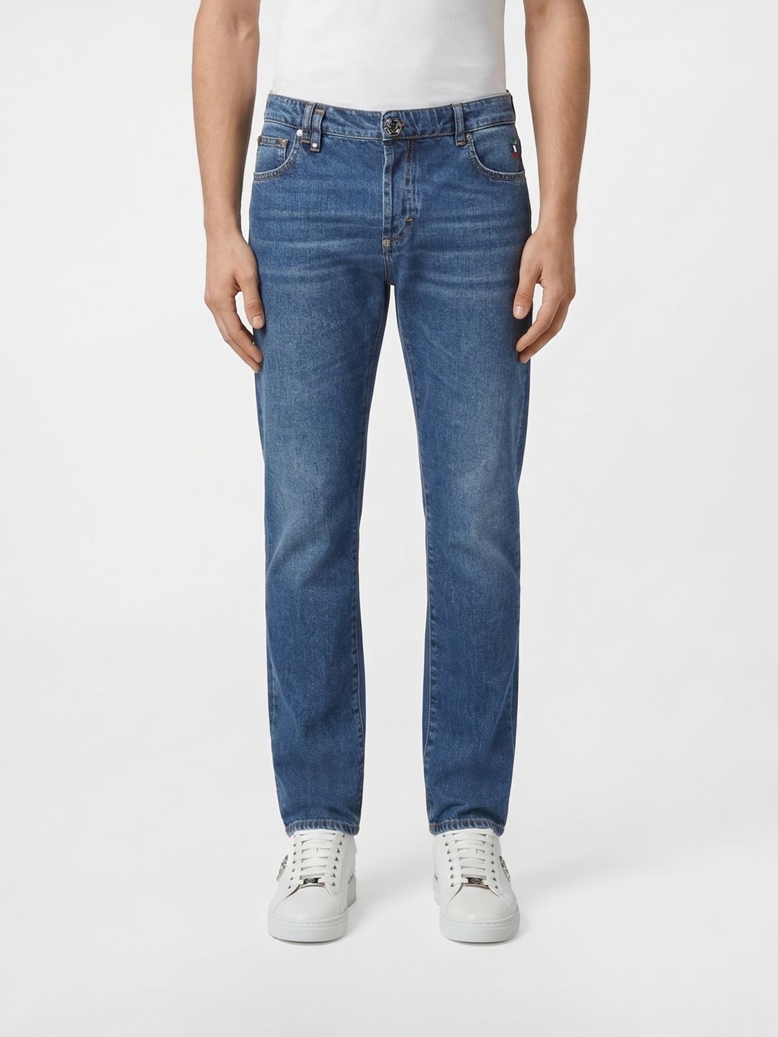 PHILIPP PLEIN Philipp Plein Cotton Denim Slim Fit Jeans