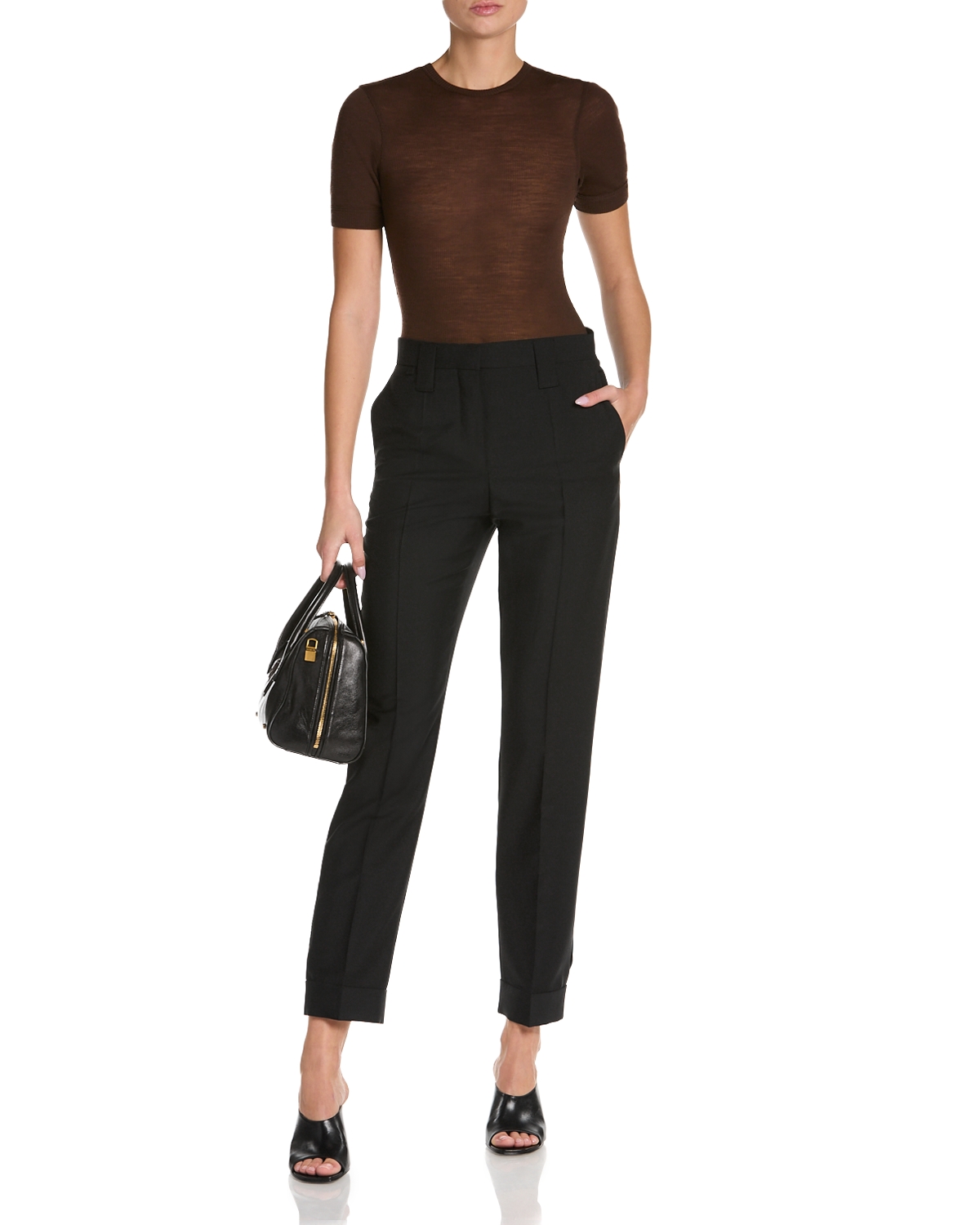 VERSACE Wool Blend Lightweight Pants