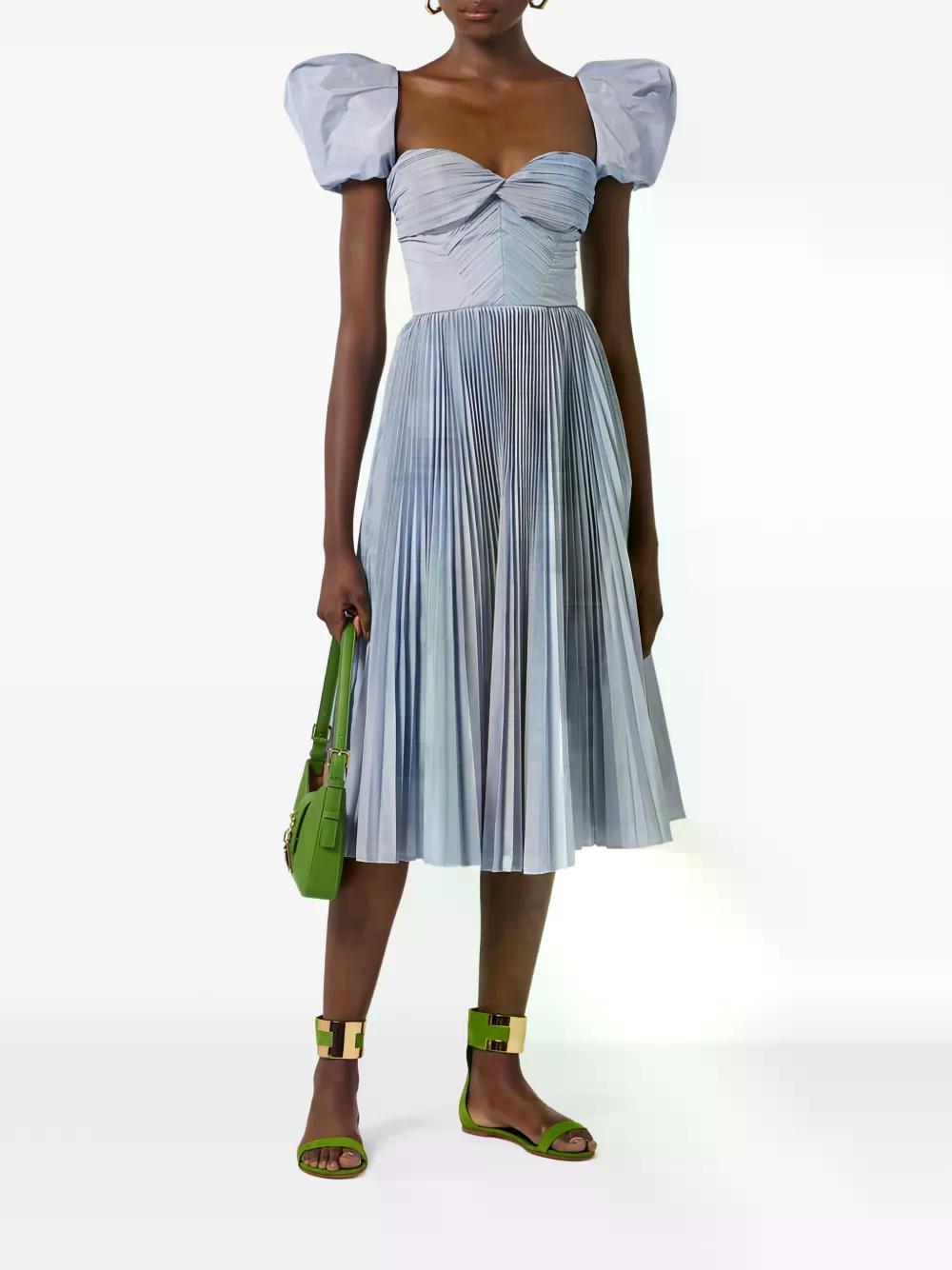 ELISABETTA FRANCHI Elisabetta Franchi Striped Nylon Taffeta Dress