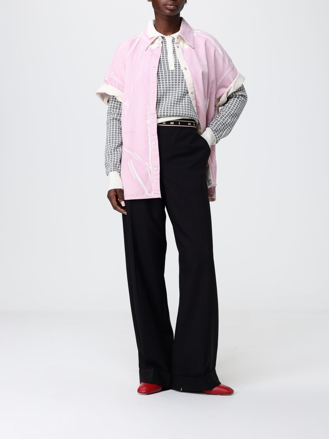 MARNI Marni Virgin Wool Palazzo Trousers