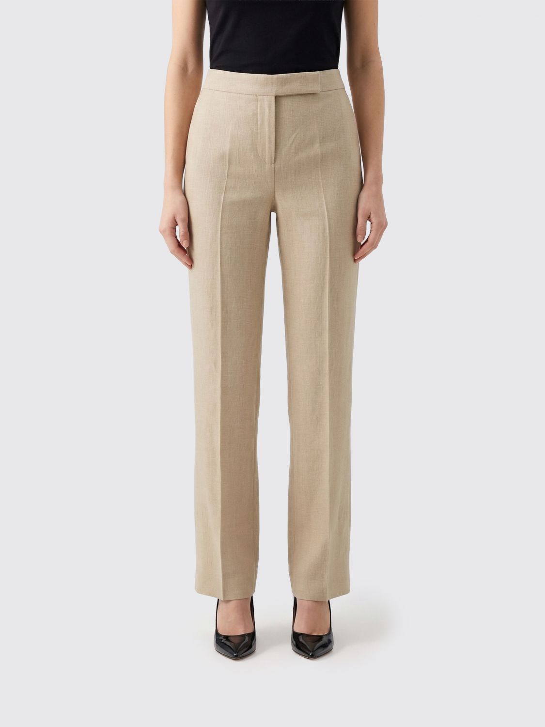 MAX MARA Max Mara Linen Slim Fit Trousers