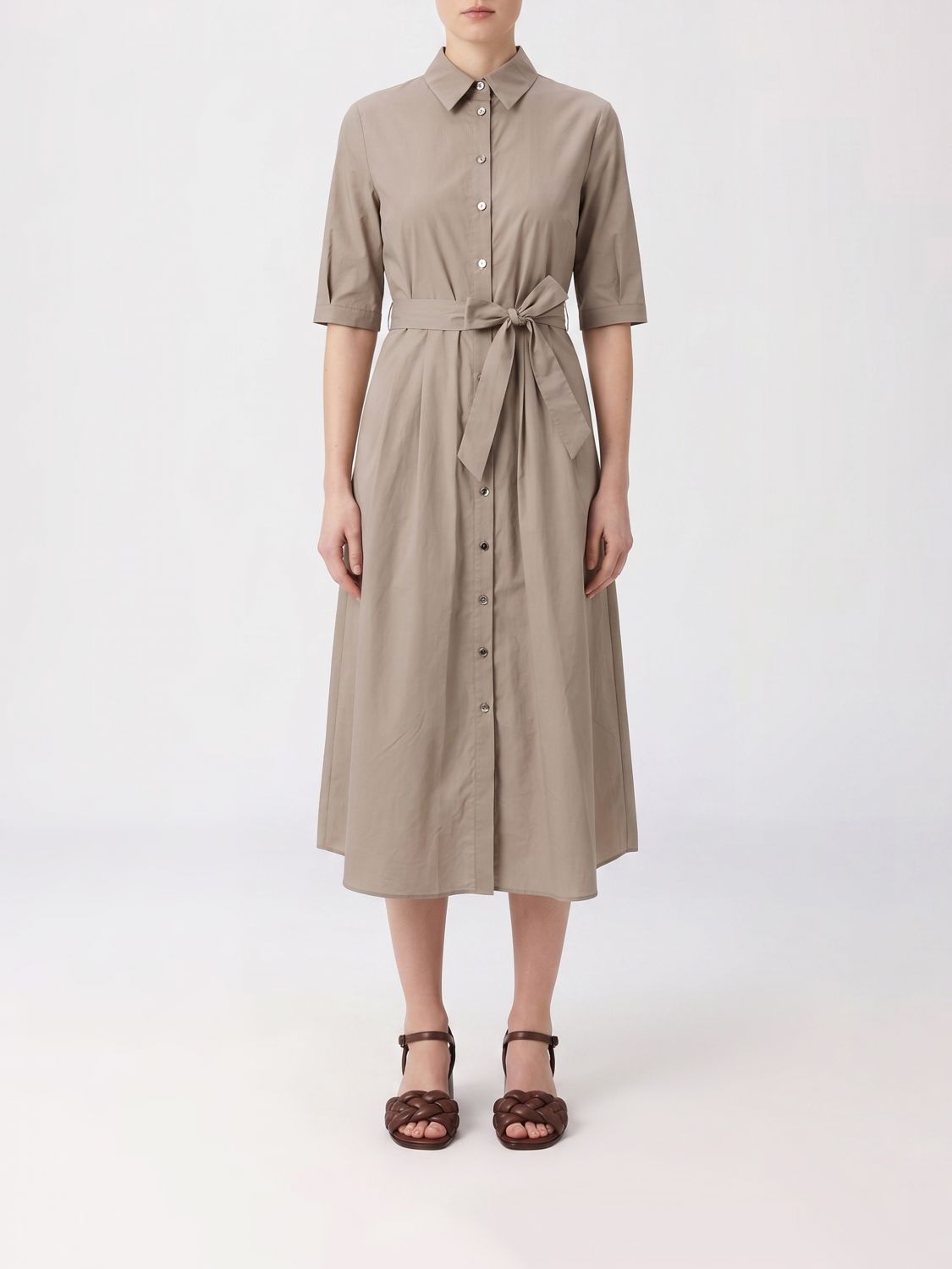 LIU JO Liu Jo Printed Cotton Midi Dress