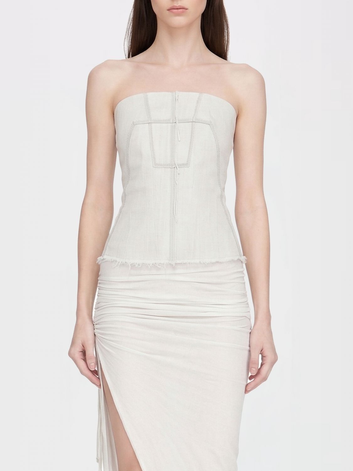 RICK OWENS Rick Owens DRKSHDW Stretch Denim Bustier
