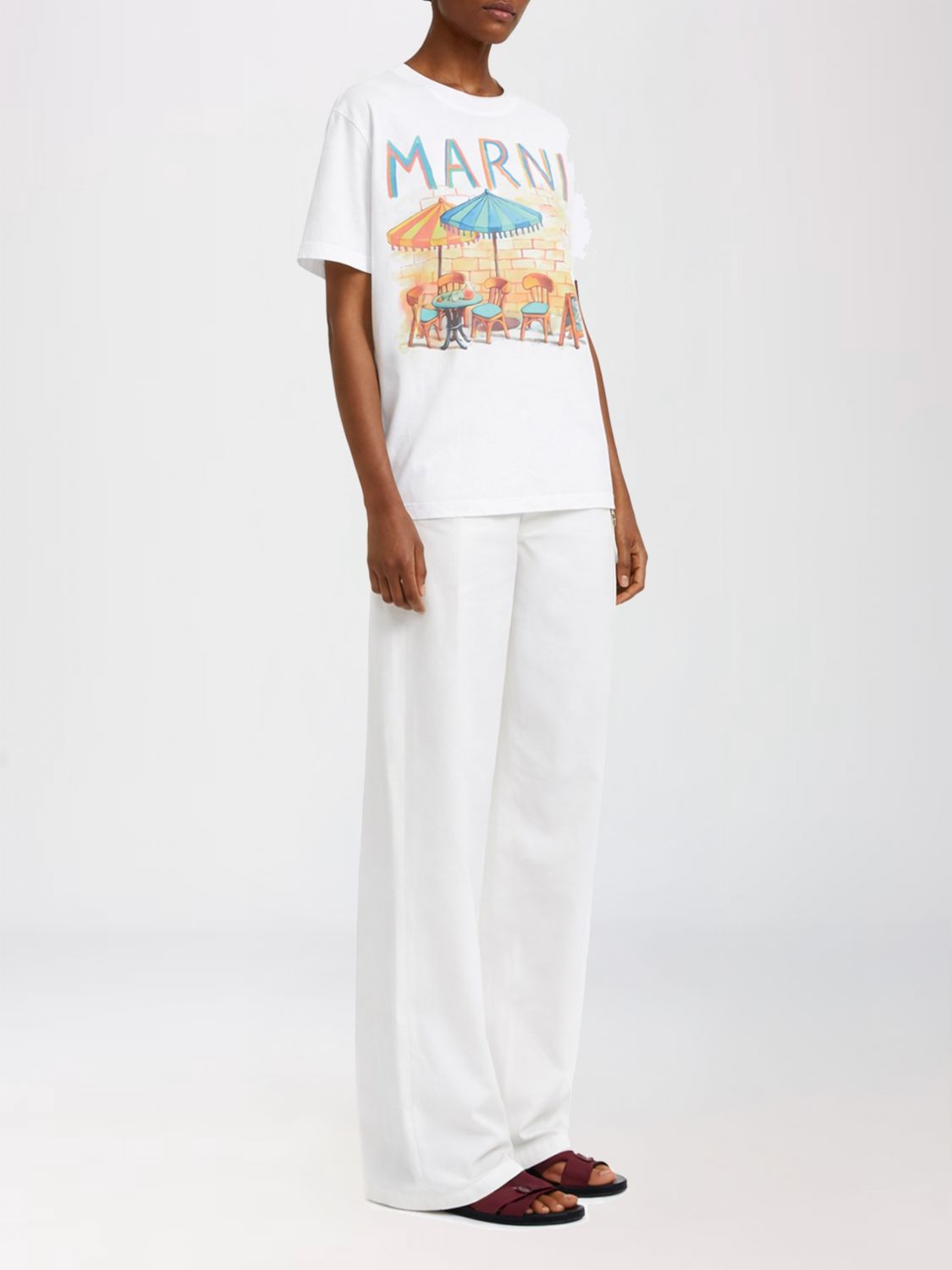 MARNI Marni Graphic Print Cotton T-Shirt