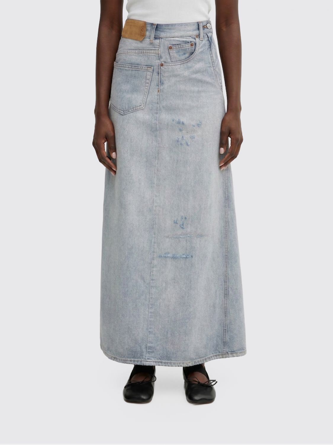 MAISON MARGIELA Mm6 Maison Margiela Denim Maxi Skirt