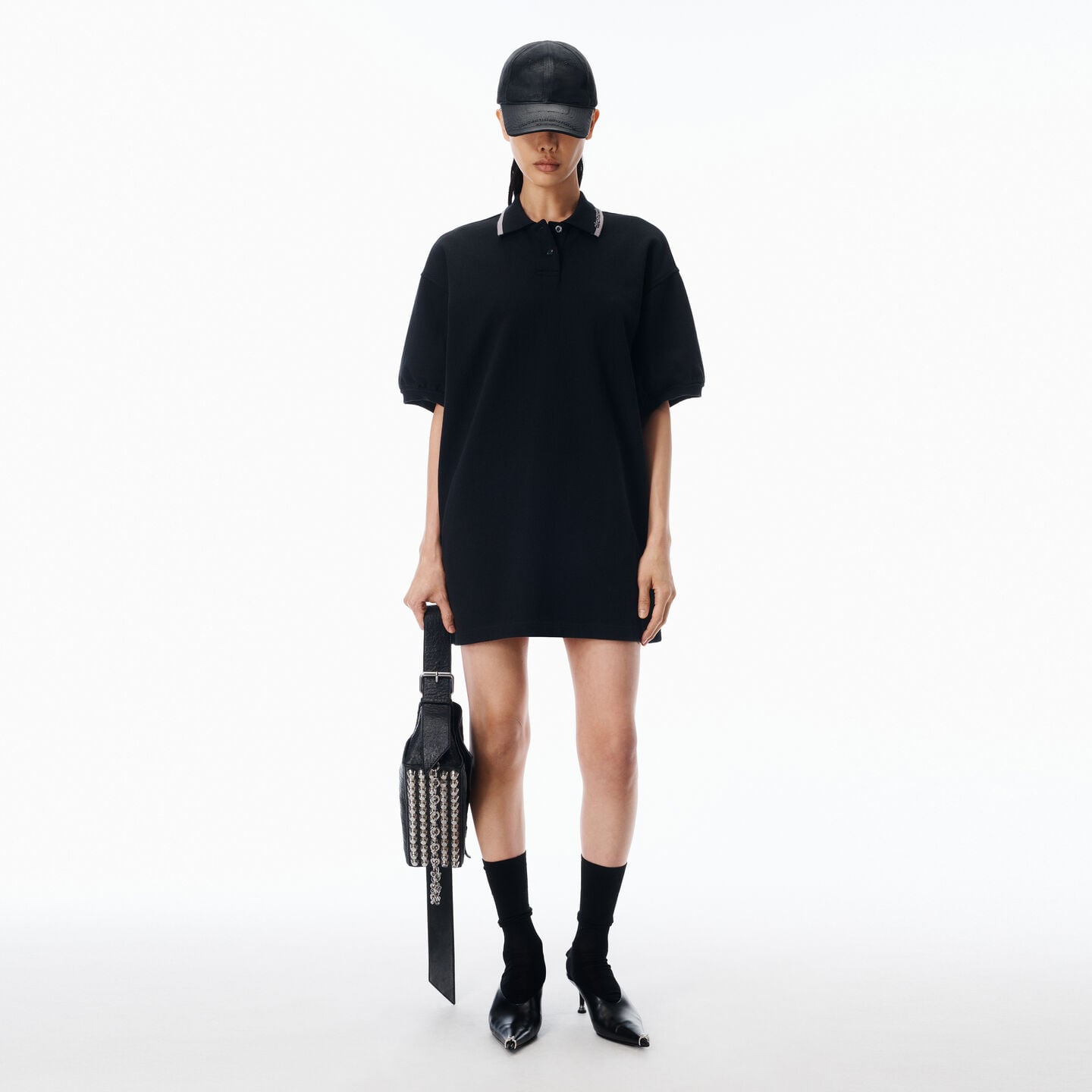 ALEXANDER WANG Relaxed Polo Cotton Minidress
