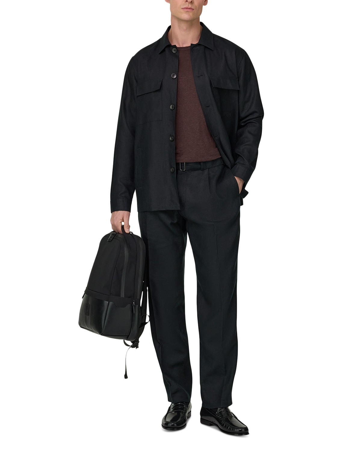 BOGGI MILANO Boggi Milano Regular Fit Pure Linen Shirt