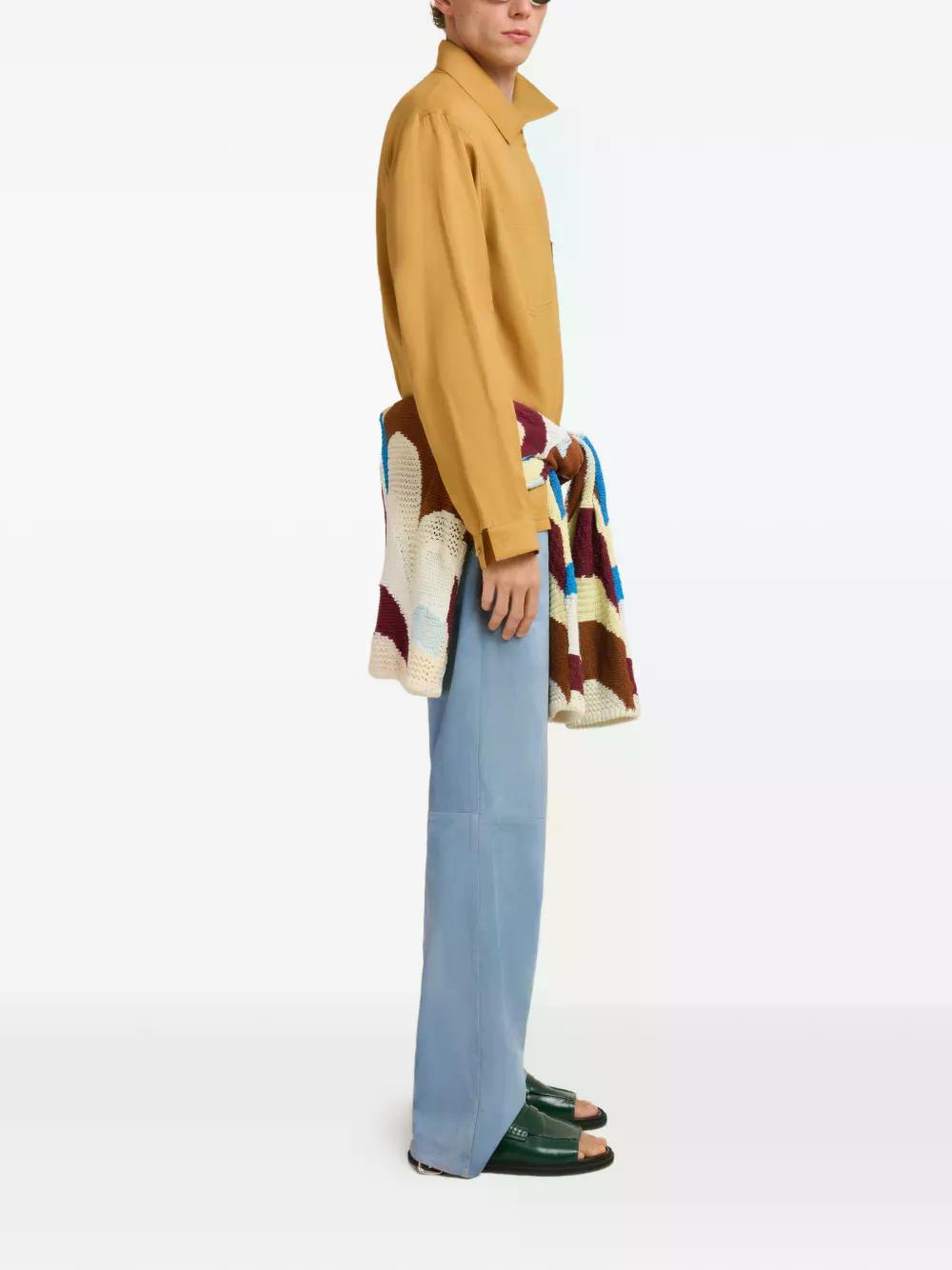 MARNI zip pocket waves logo shirt