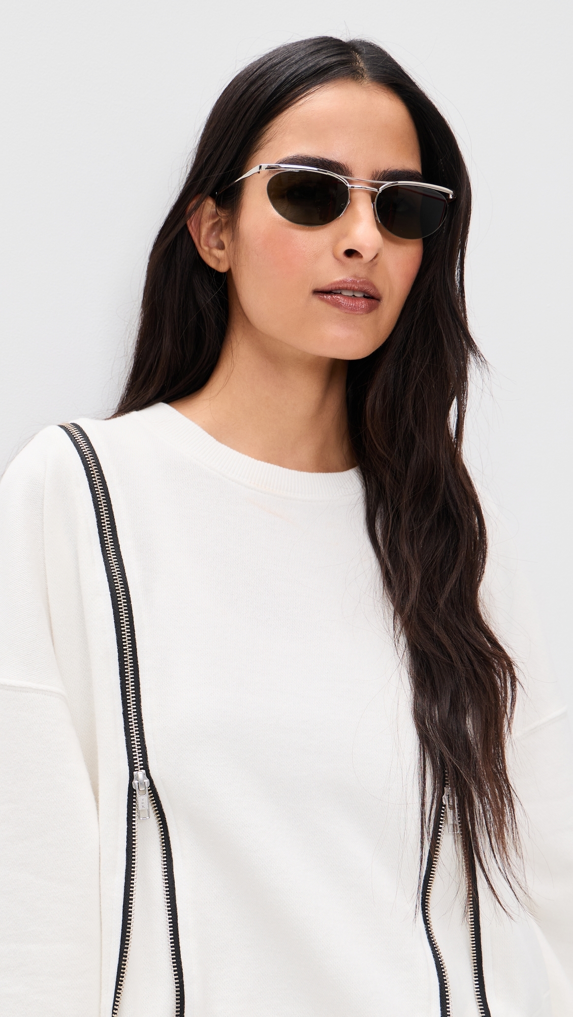 SAINT LAURENT Saint Laurent SL 862 Metal Aviator Sunglasses
