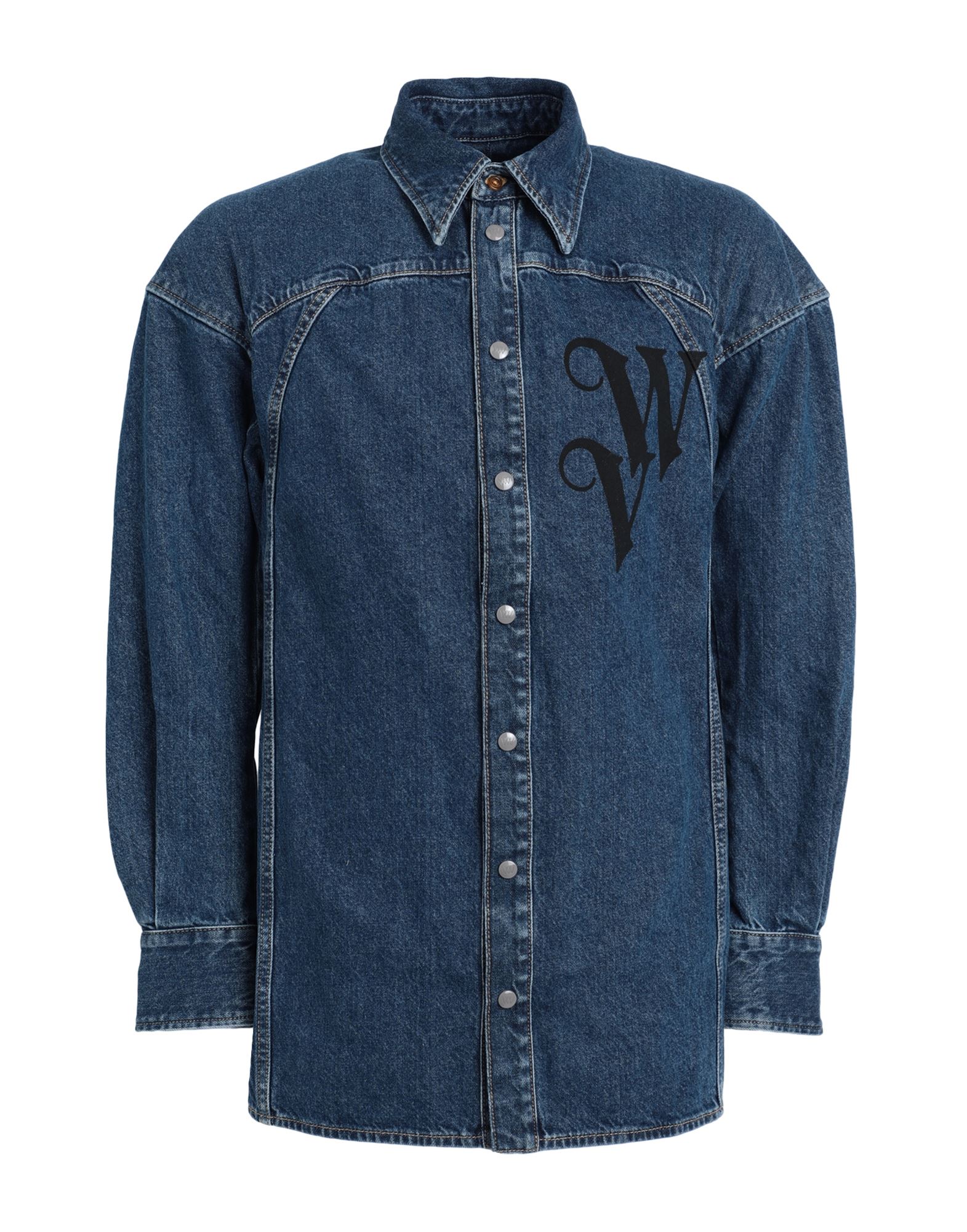 Buy VIVIENNE WESTWOOD Denim Overshirt In Recycled Cotton - Blue At