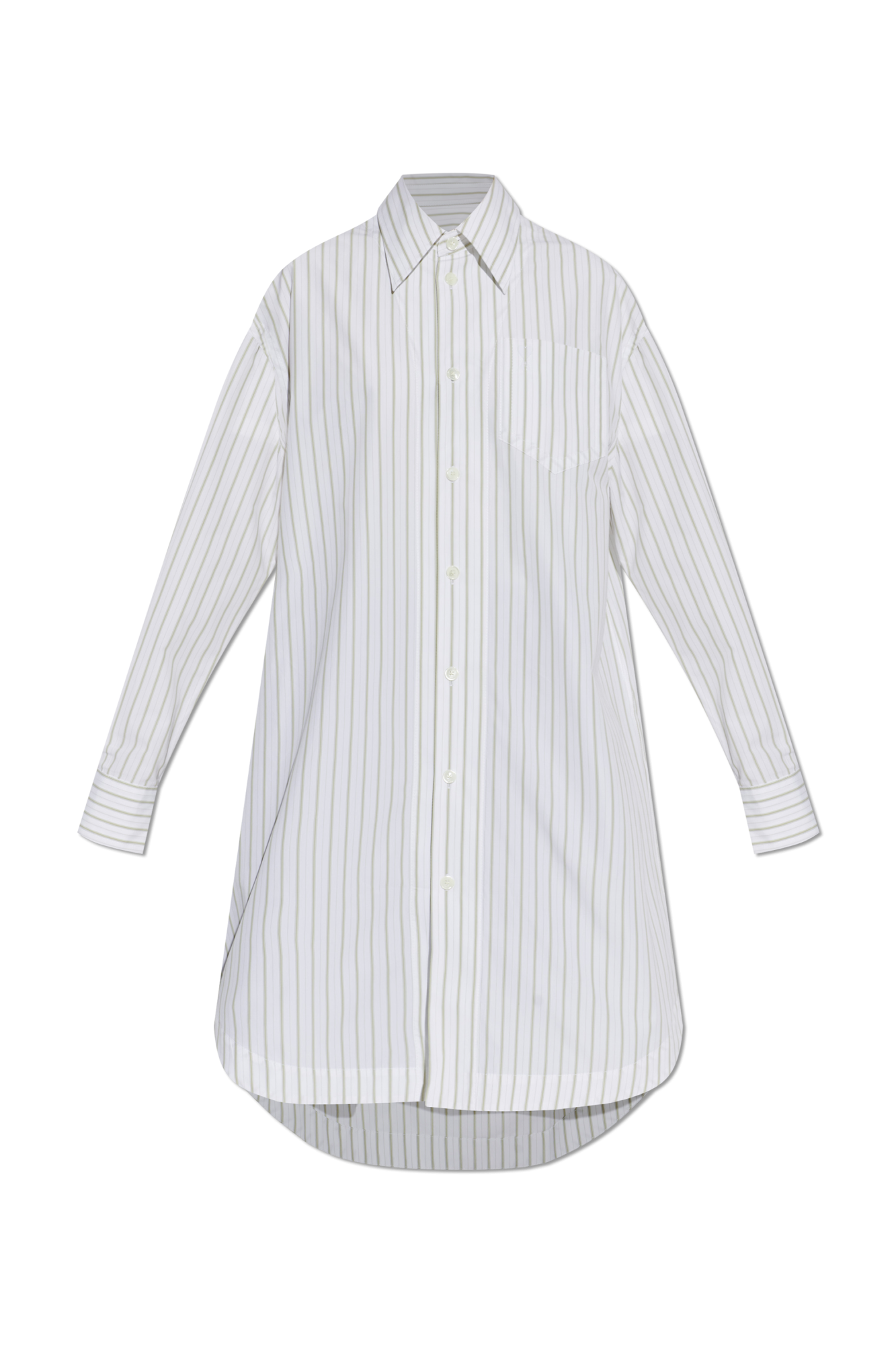 AMI Striped Shirt Dress