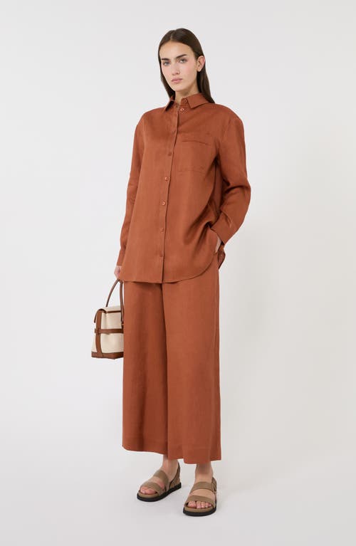 MM BY MAX MARA Linen Longline Shirt