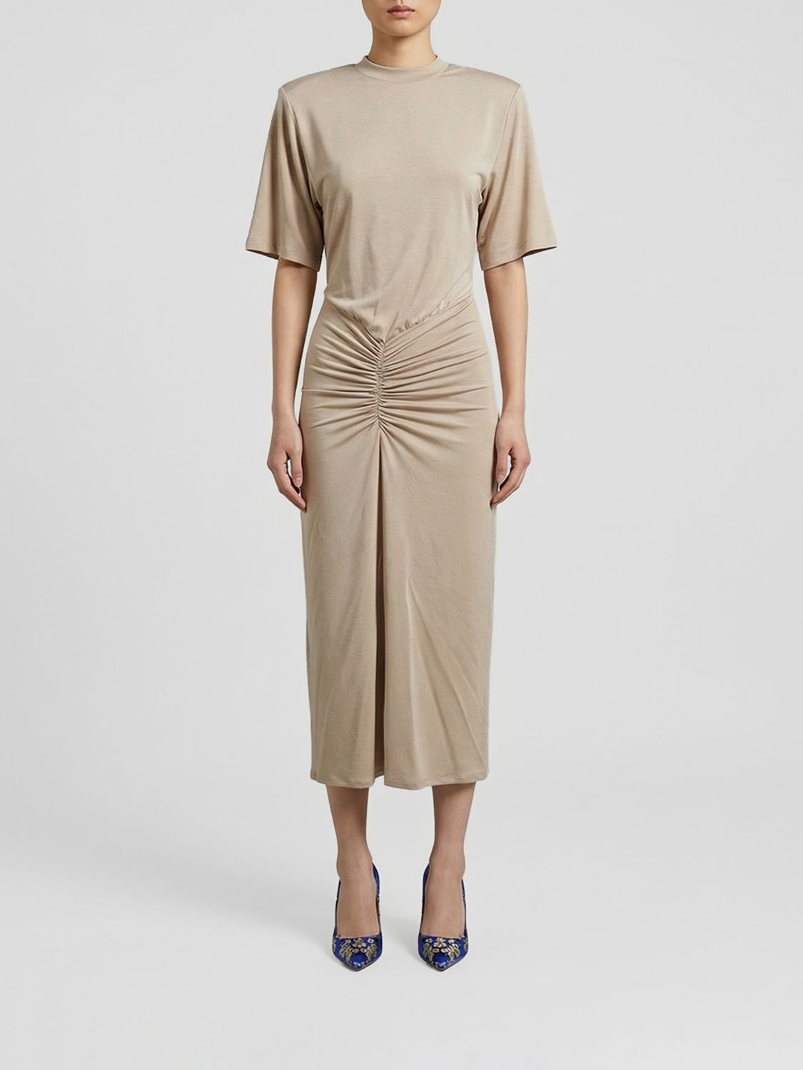 ANDAMANE The Andamane Stretch Viscose Midi Dress