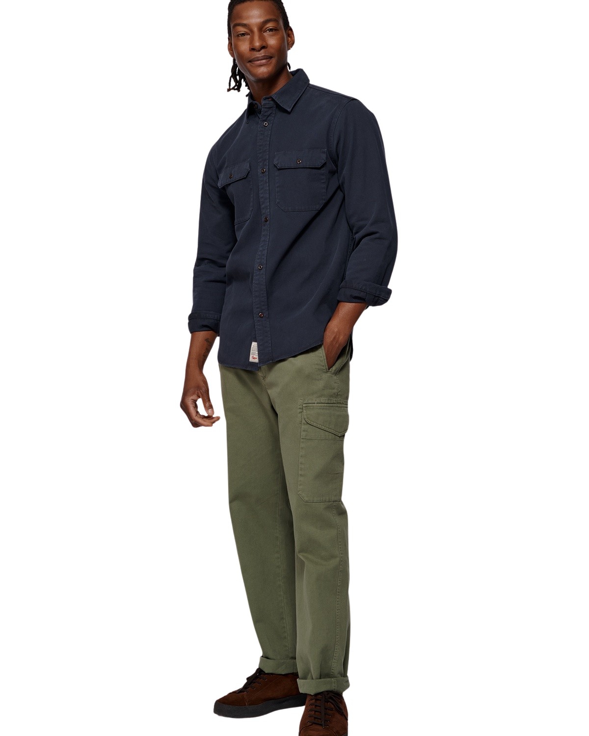 AUBIN normanby button up shirt