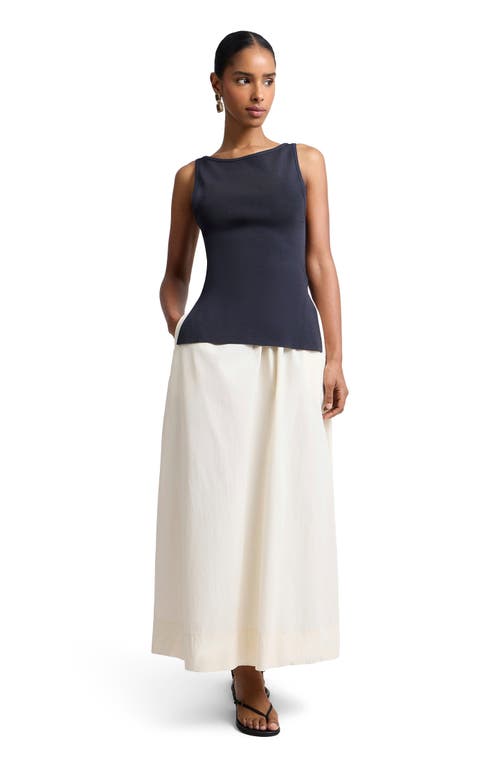 ONIA Boatneck Mix Media Dress