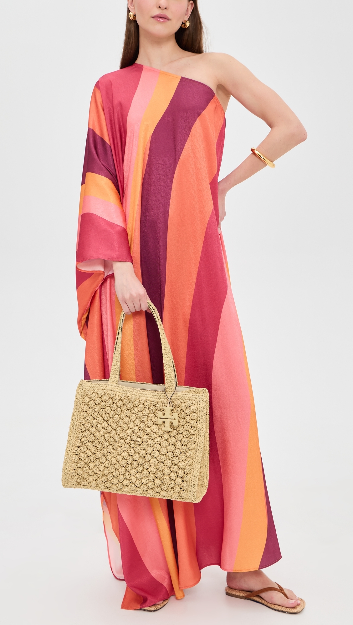 TORY BURCH Ella Hand Crochet Small Tote Bag