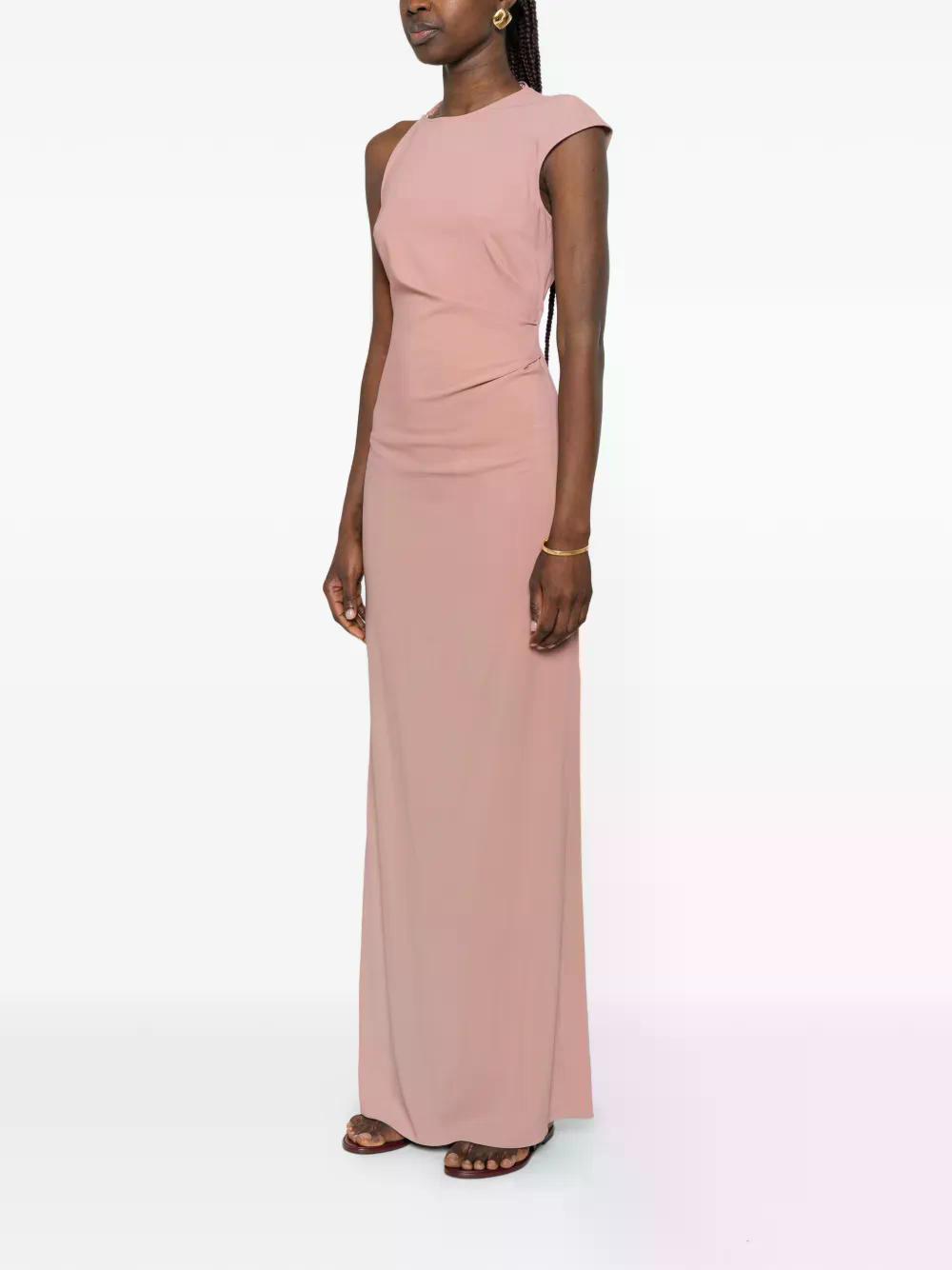 PATRIZIA PEPE Gathered Cut-Out Maxi Dress