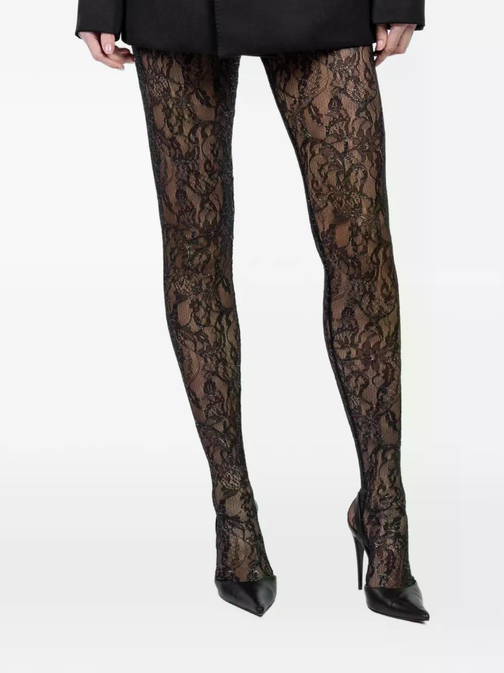 WARDROBE.NYC Lace Tights