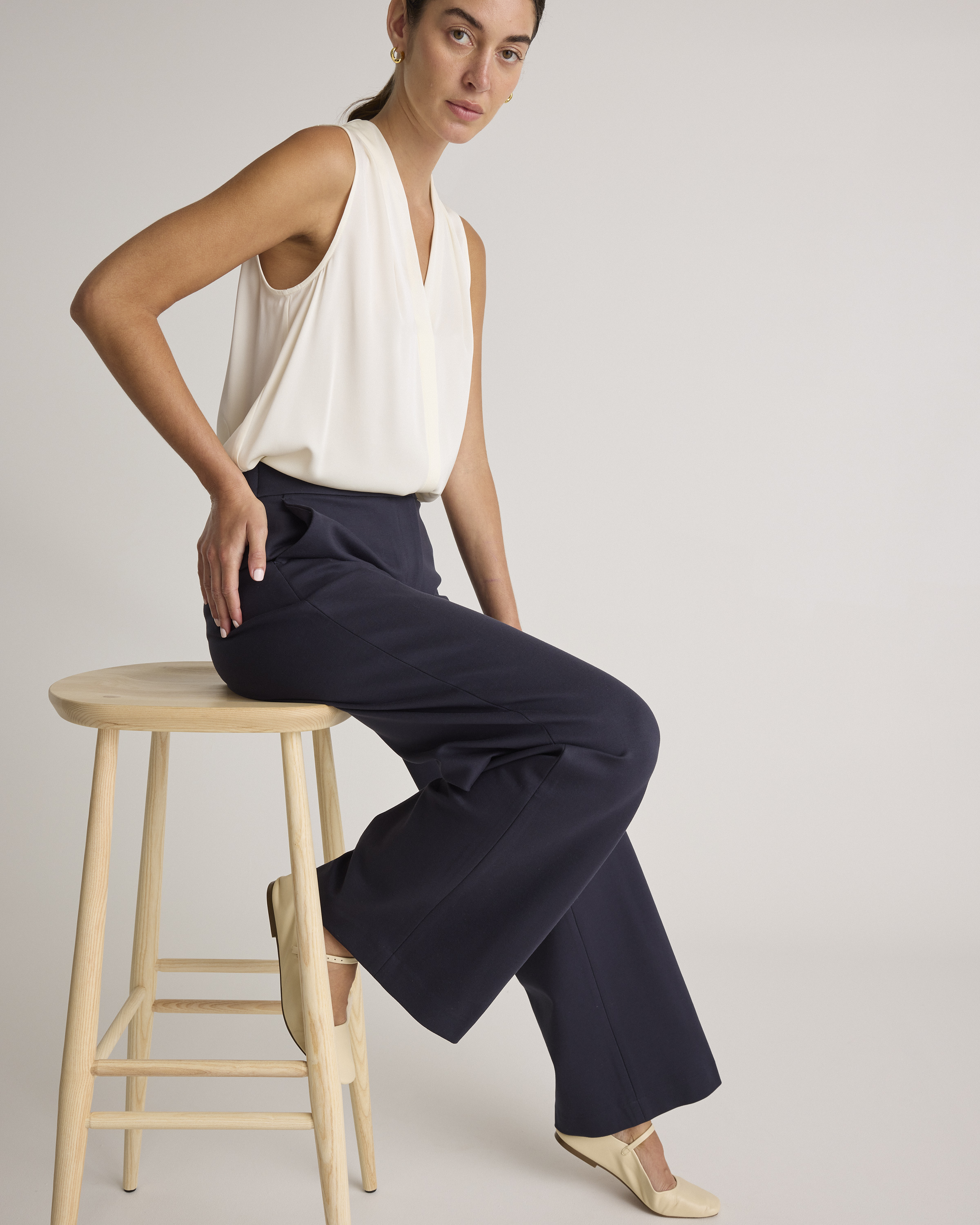 QUINCE Quince Ultra-Stretch Ponte Trouser