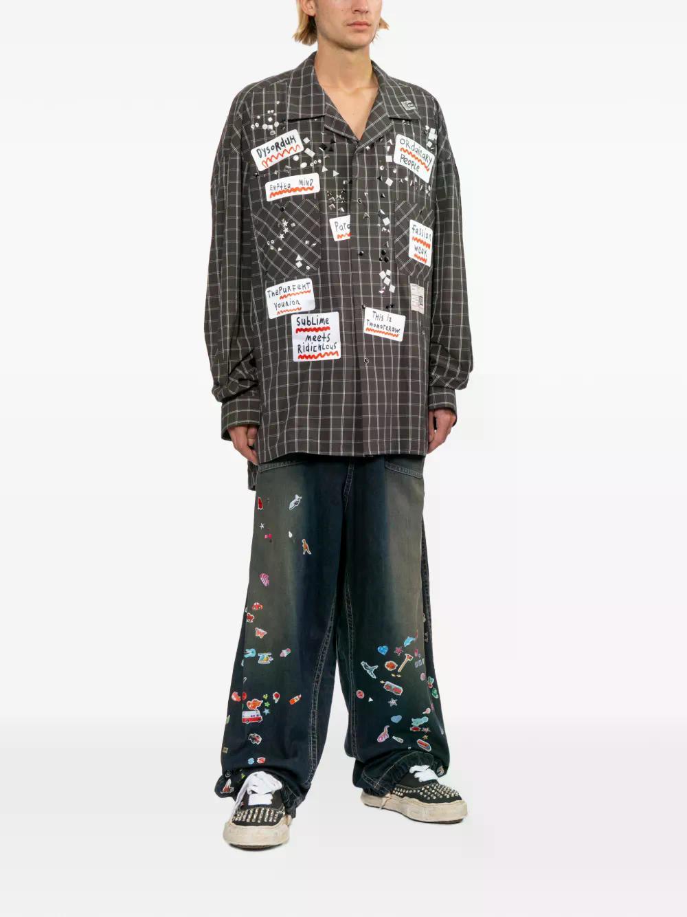 MIHARA YASUHIRO all-over graphic print shirt