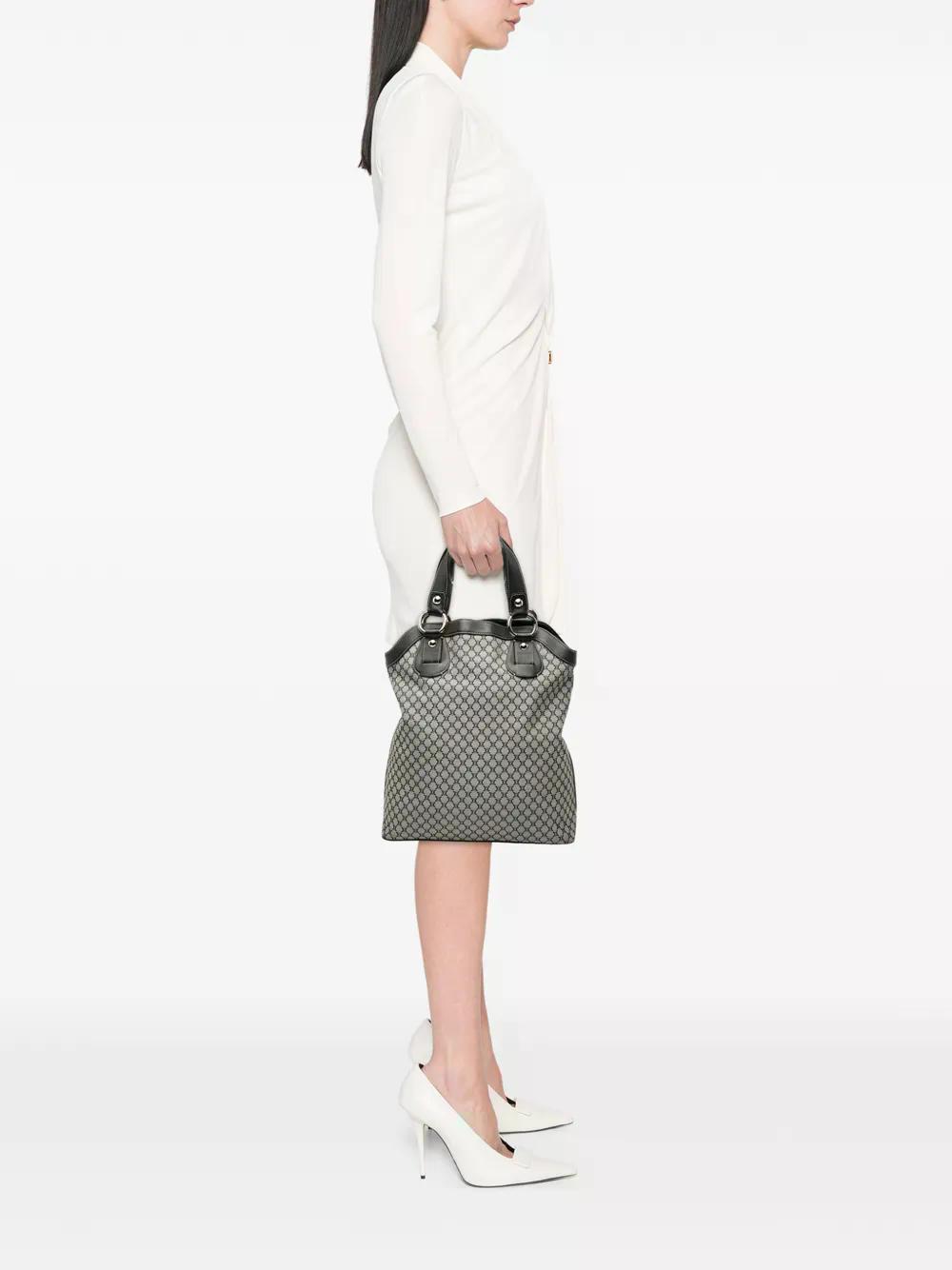 CELINE 20th Century Macadam Canvas Tote Bag