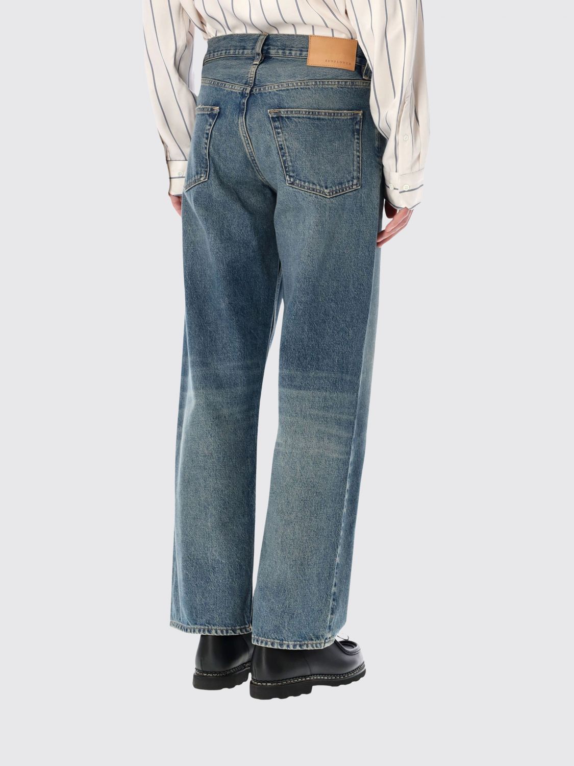 パンツ sunflower classic flare denim Sunflower Black Classic Flare Jeans Sunflower