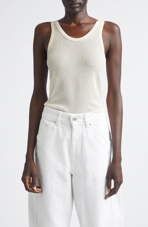 LEMAIRE Ribbed Scoop Neck Tank