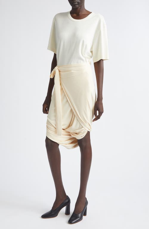 LEMAIRE Draped Crepe Jersey Wrap Skirt