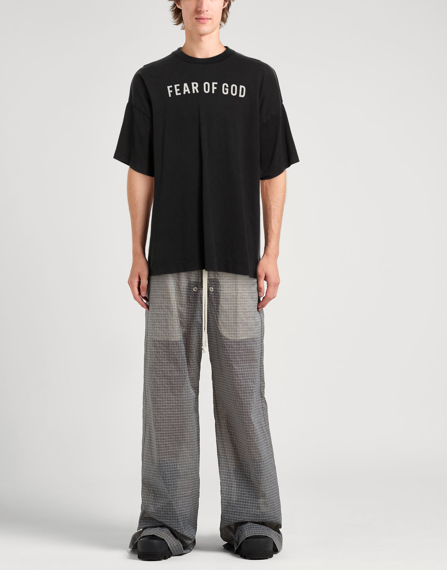 FEAR OF GOD man t-shirt black size m cotton