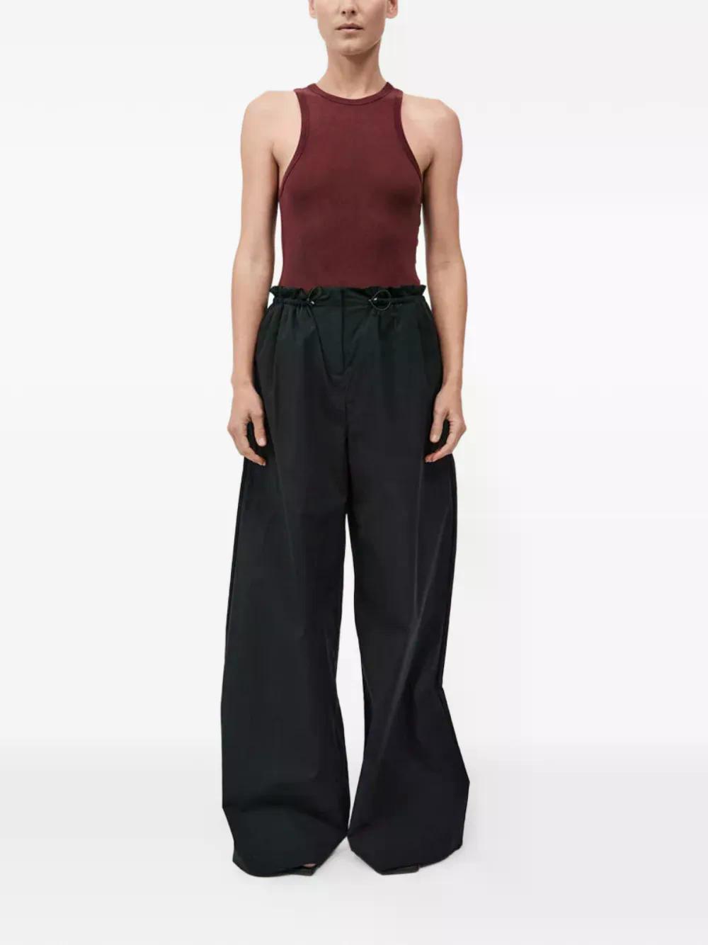 ST. AGNI Petit Paperbag-Waist Drawstring Trousers