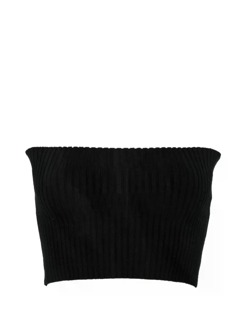 CHLOÉ Ribbed-Knit Bandeau Top