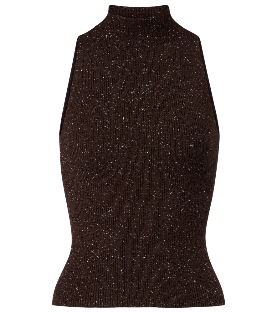 MAX MARA Weekend Max Mara Sleeveless Mock Neck Knit Top