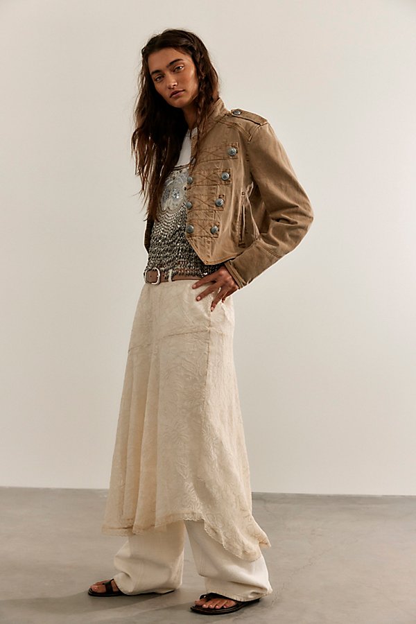 FREE PEOPLE Free People Intimately Sheer Emotion Midi Slip Skirt