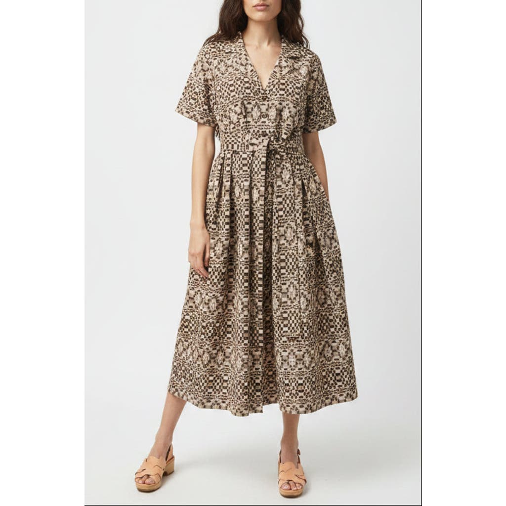 ACE & JIG Sabine Button-Front Midi Dress