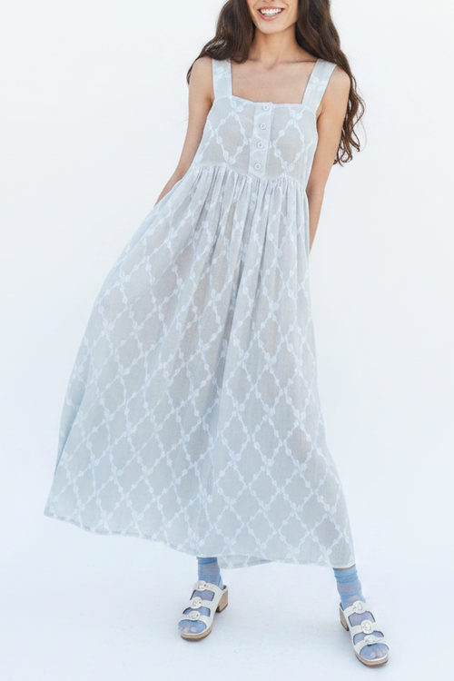ACE & JIG Gabby Button-Up Ankle Length Dress