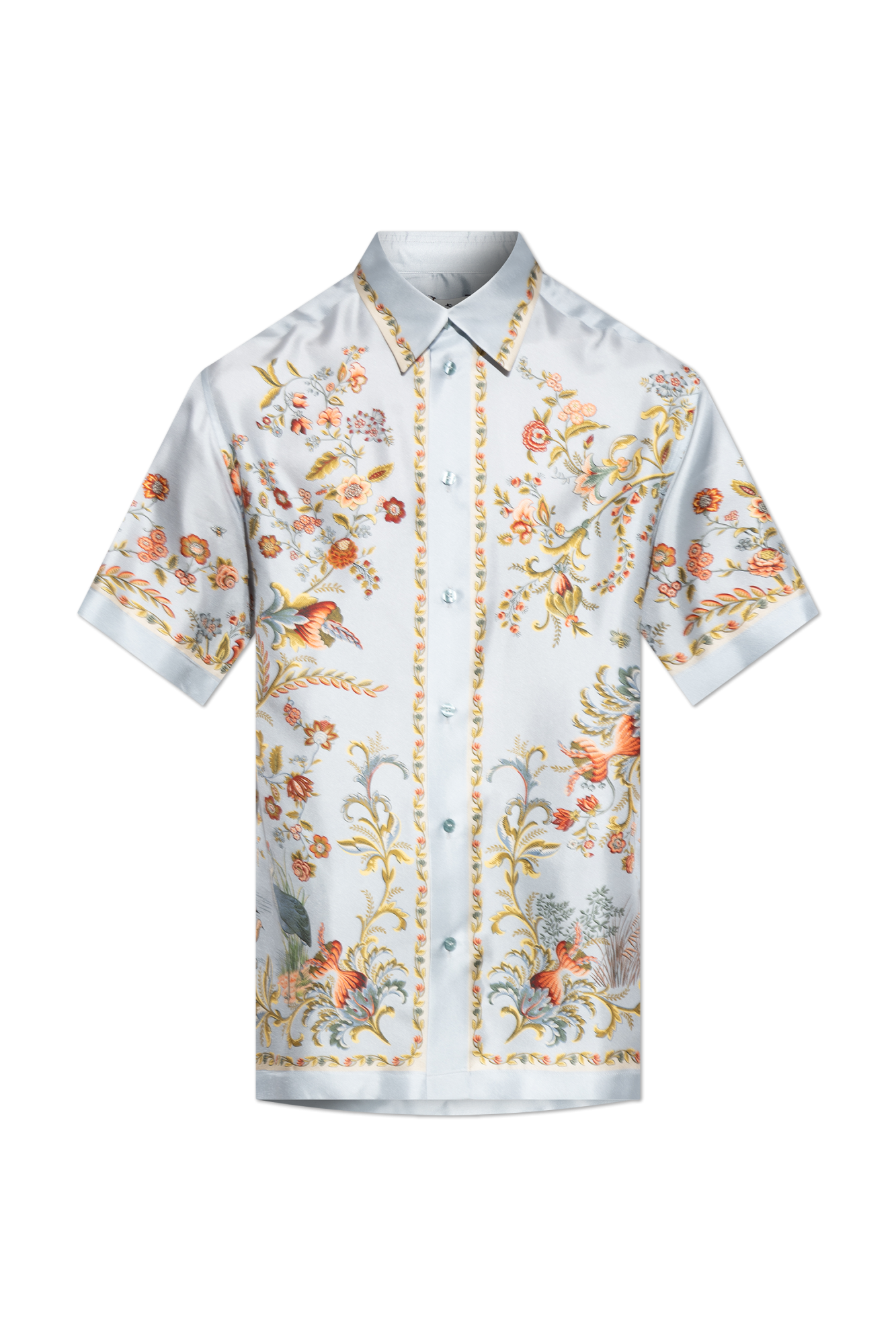 ETRO silk shirt with floral motif