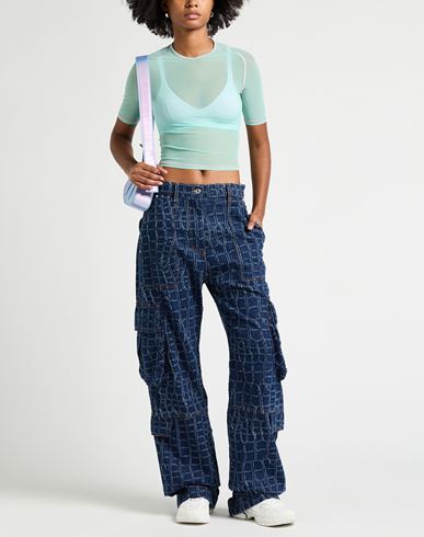 PINKO Tulle Crop Top