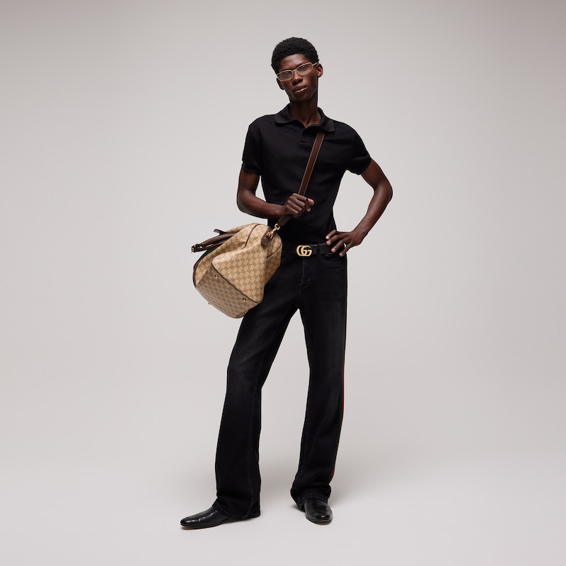 GUCCI GG Technical Jersey Jacquard Polo Shirt