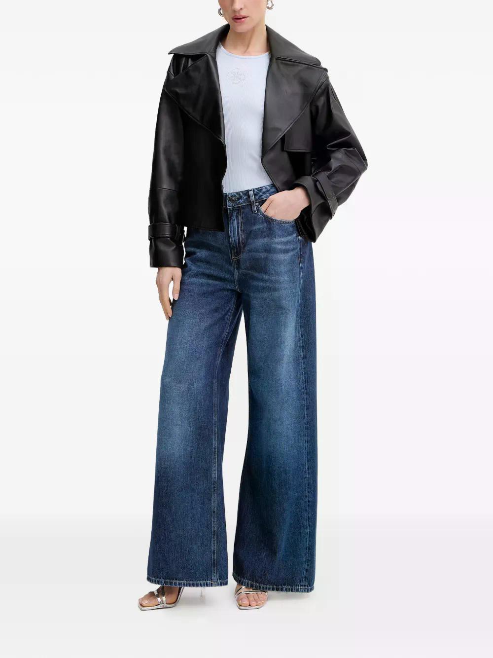 GUESS Bellagio Wide-Leg Jeans