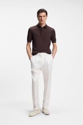 BOSS Penny-Trim Suede Loafers