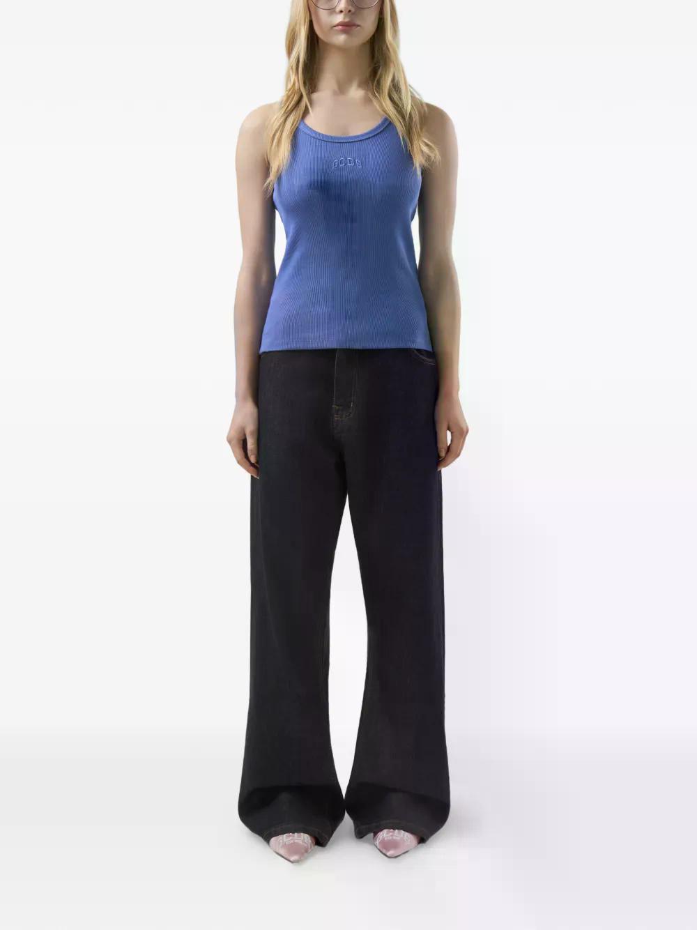 GCDS Logo-Embroidered Tank Top
