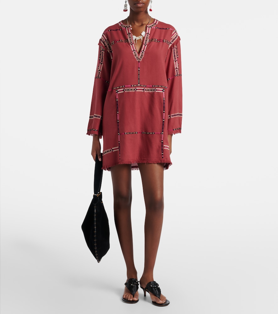 ISABEL MARANT ÉTOILE Freya Embroidered Silk Tunic
