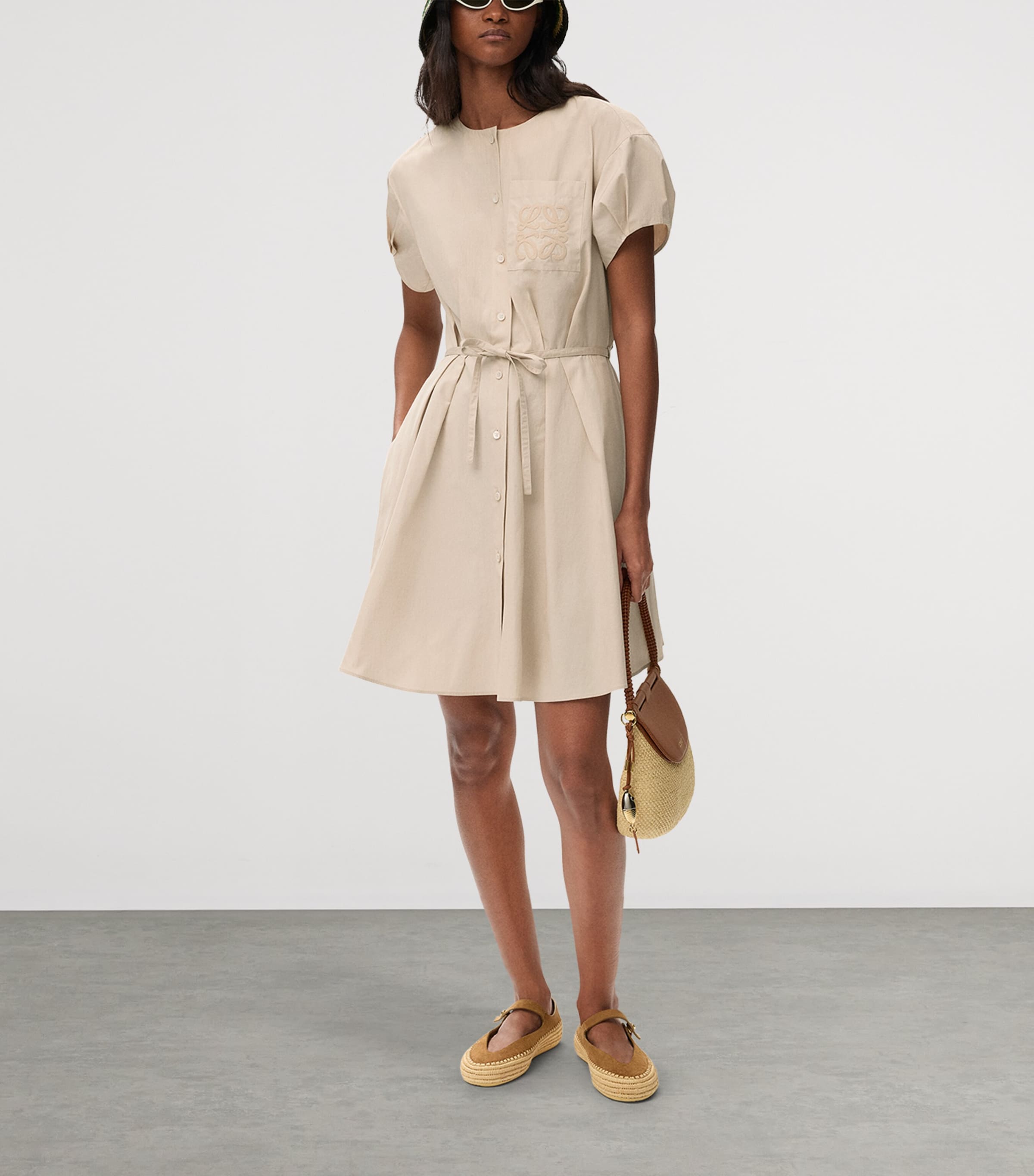 LOEWE Loewe x Paula's Ibiza Anagram Shirt Dress