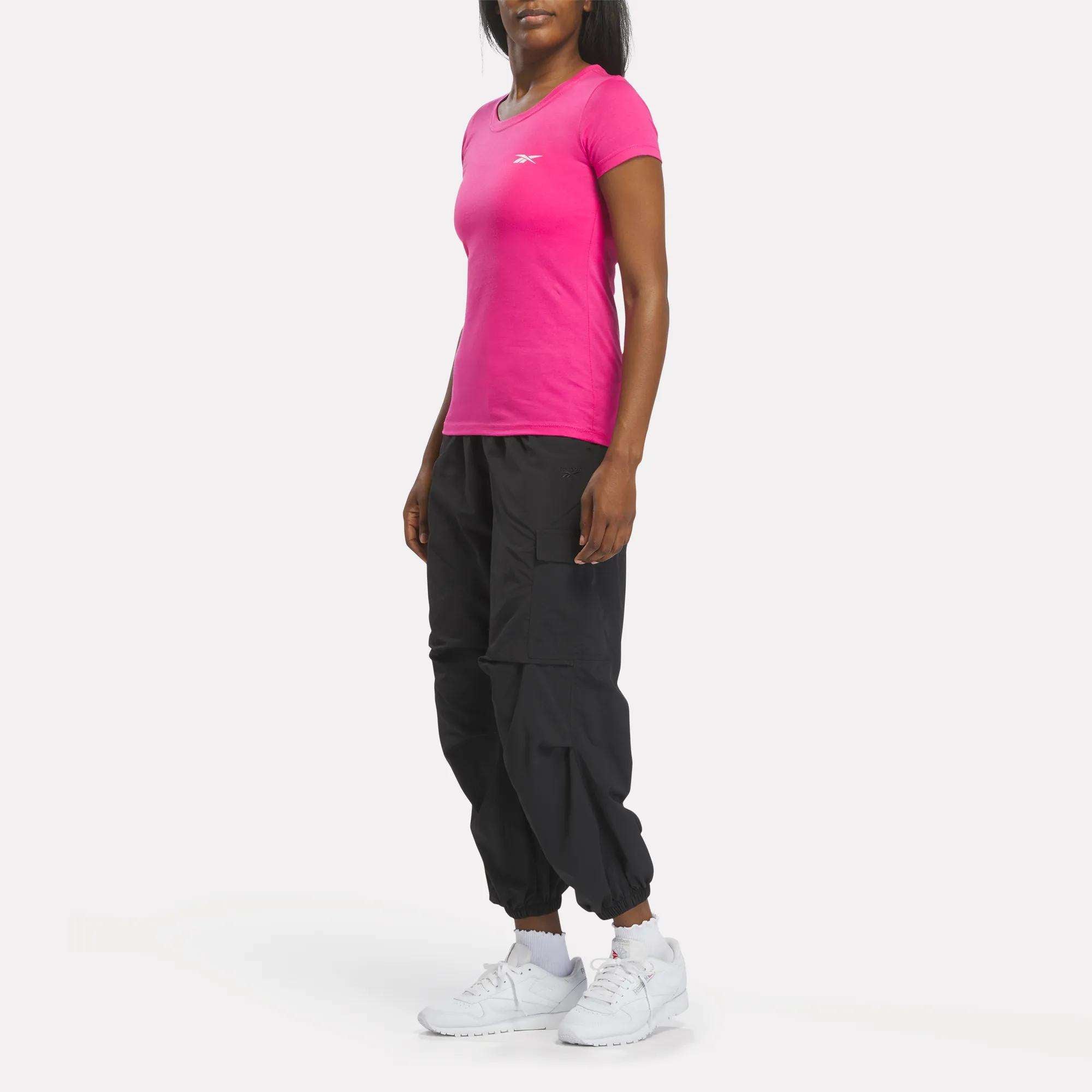 REEBOK Reebok Classic Cotton Crewneck T-Shirt with Logo Detail