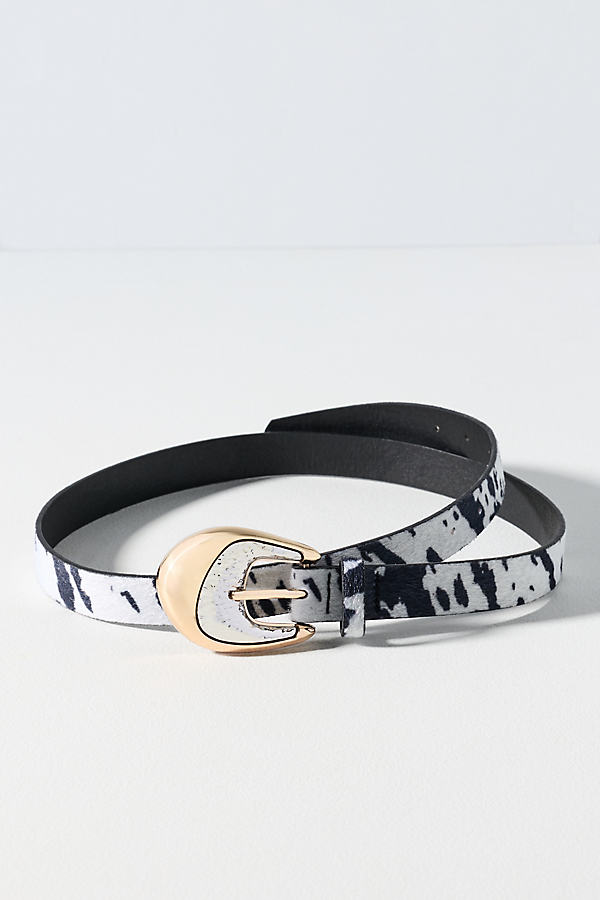 8 Other Reasons Skinny Animal Print Belt - Zebra | Editorialist display picture 3