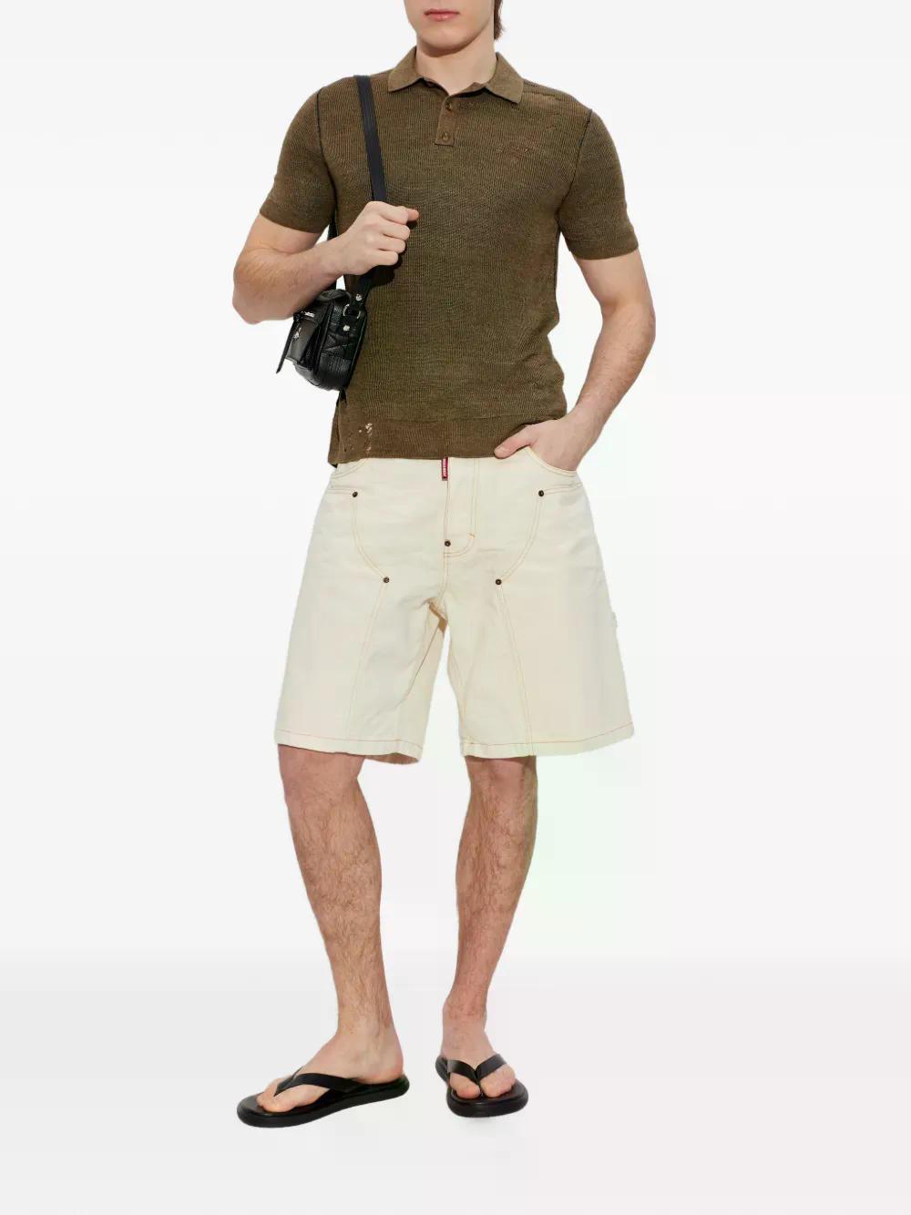 DIESEL® k-danny distressed polo shirt