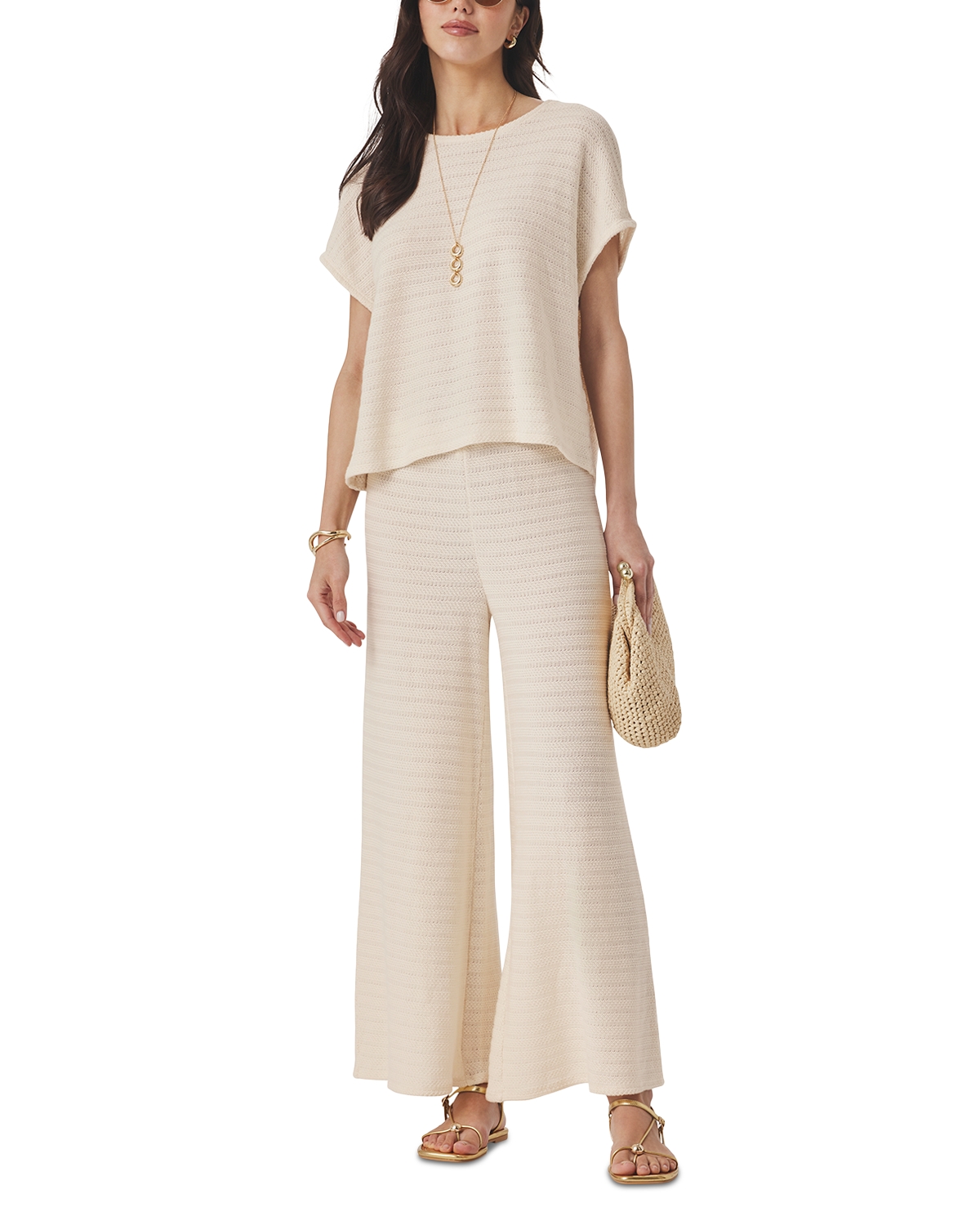 SPLENDID Splendid Marisol Wide Leg Cropped Pants