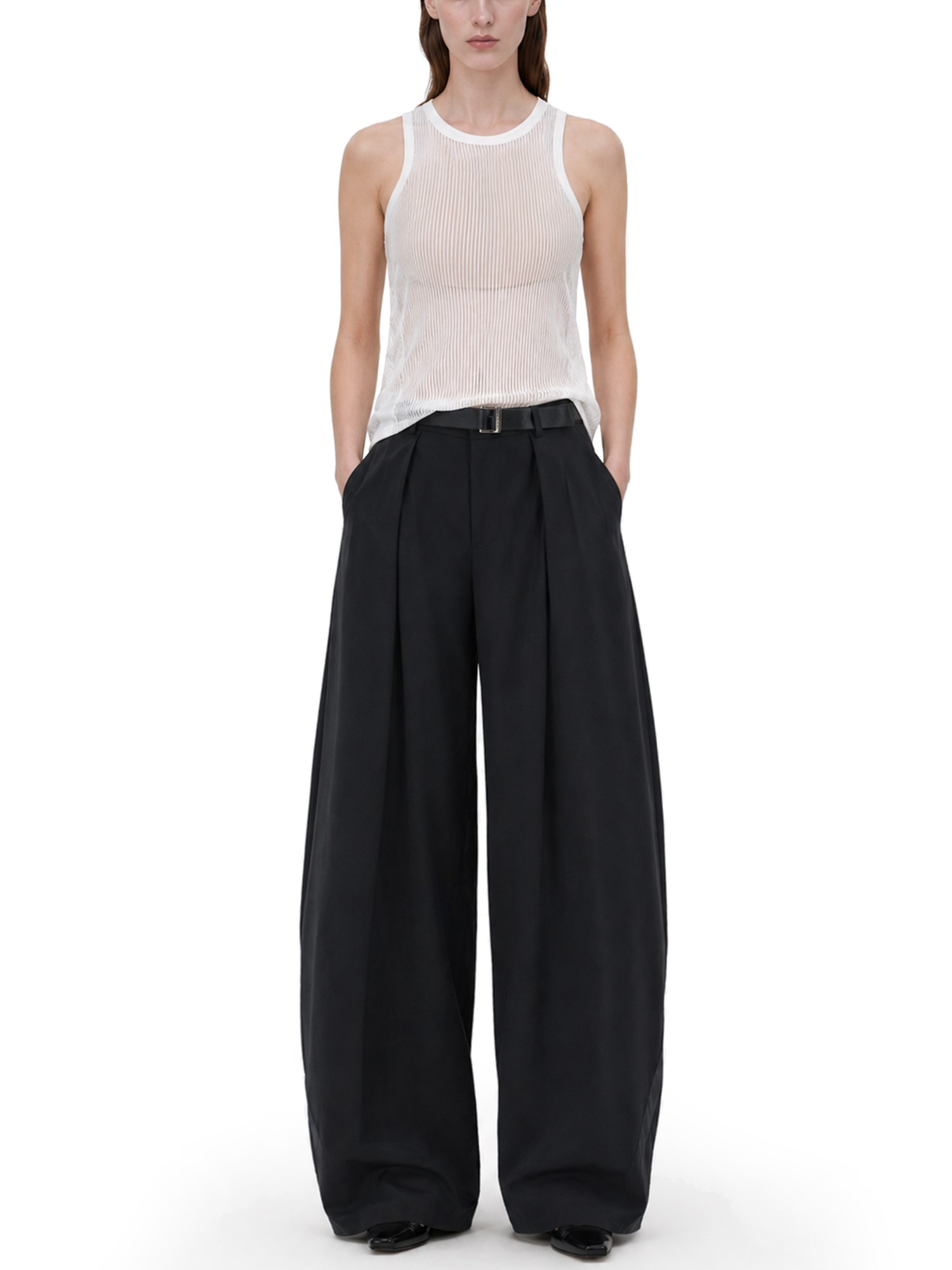 SACAI Sleeveless Chiffon Top