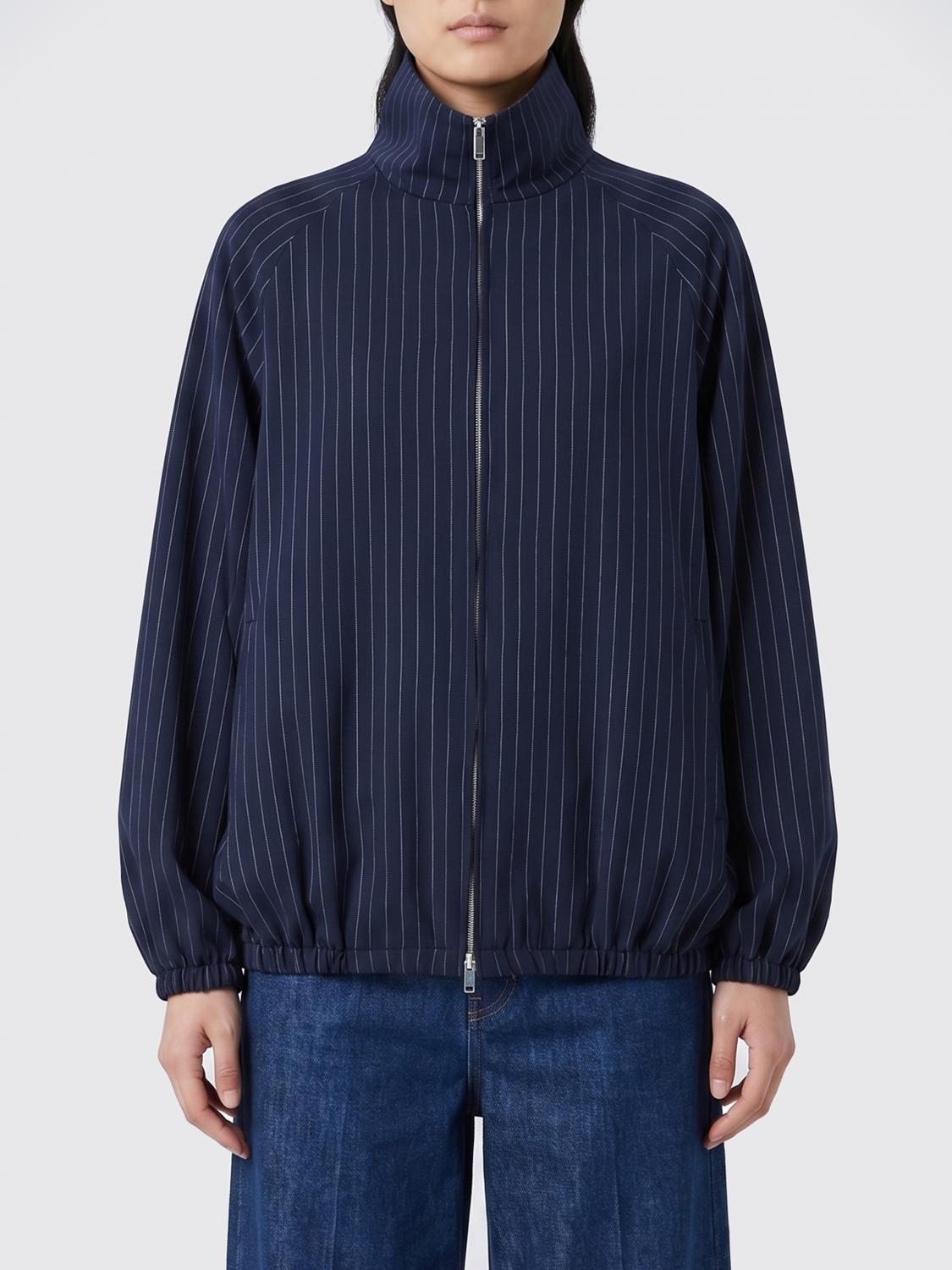 THE FRANKIE SHOP The Frankie Shop Striped Polyester Bomber Jacket