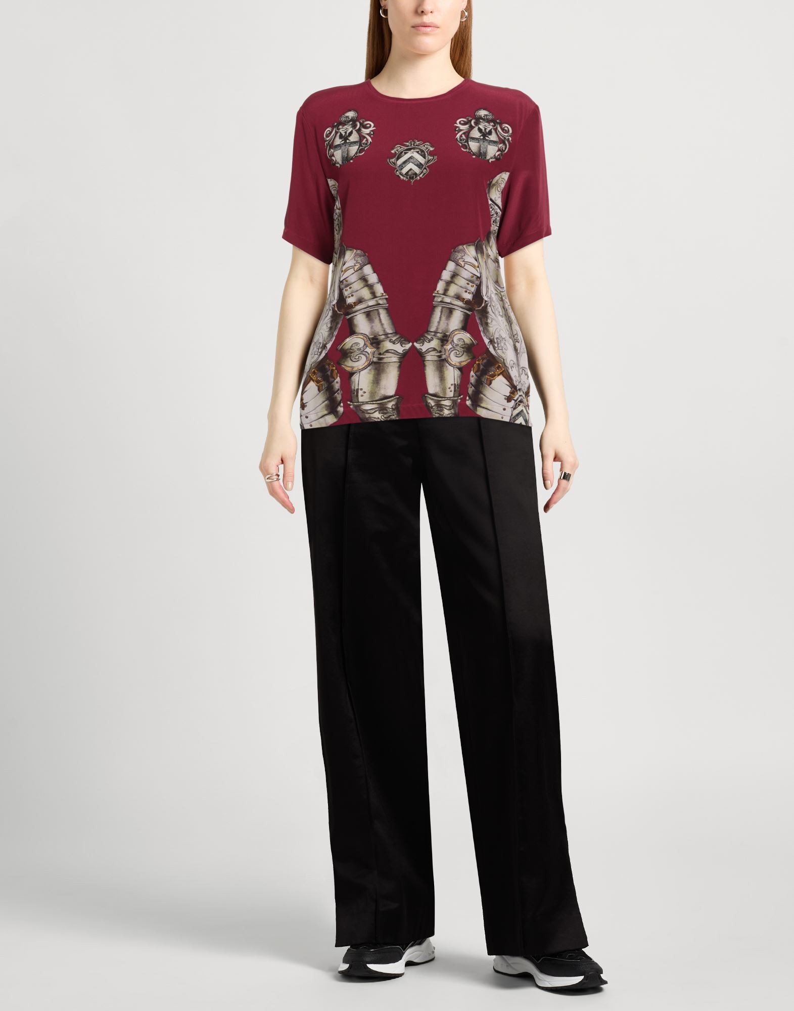 DOLCE & GABBANA DOLCE & GABBANA Silk Top with Graphic Print